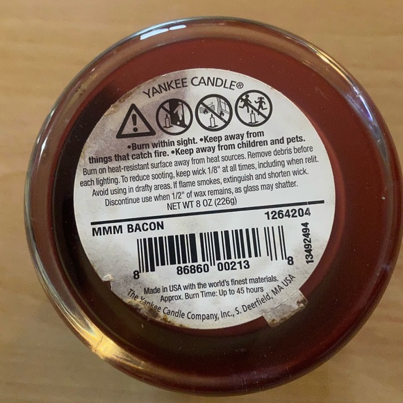 Yankee Candle | Accents | Rare And Retired Mmm Bacon Yankee Candle | Poshmark
